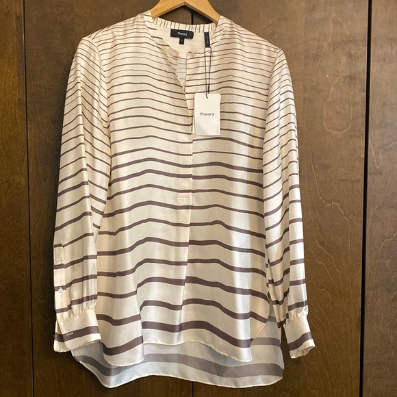 Theory | Tops | Nwt Theory Silk Blouse | Poshmark